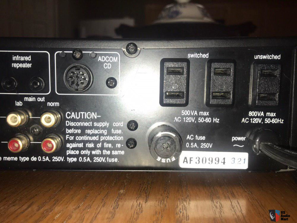 Adcom GFA 545II W/ GTP 500 II Pre Amp Photo #2261718 - US Audio Mart