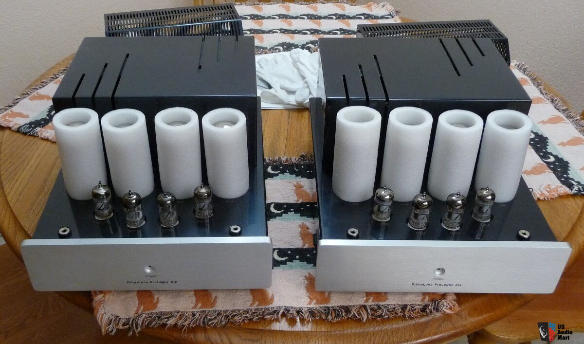 PrimaLuna Prologue Six monoblock power amplifiers amps Tubes Gold Lion ...