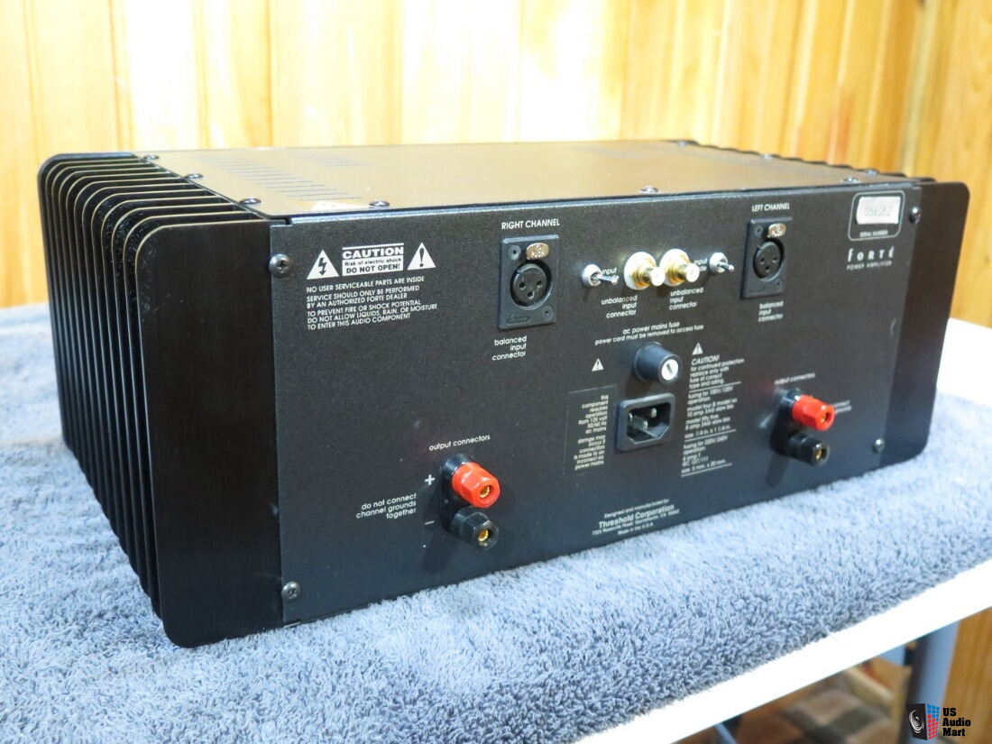 Forte Model Six 6 Power Amplifier Made in USA Audiophile Quality ...