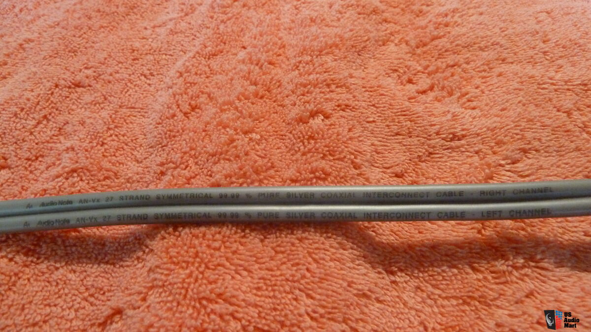 SALE PENDING Audio Note AN-VX silver interconnect cables, 27 strand ...