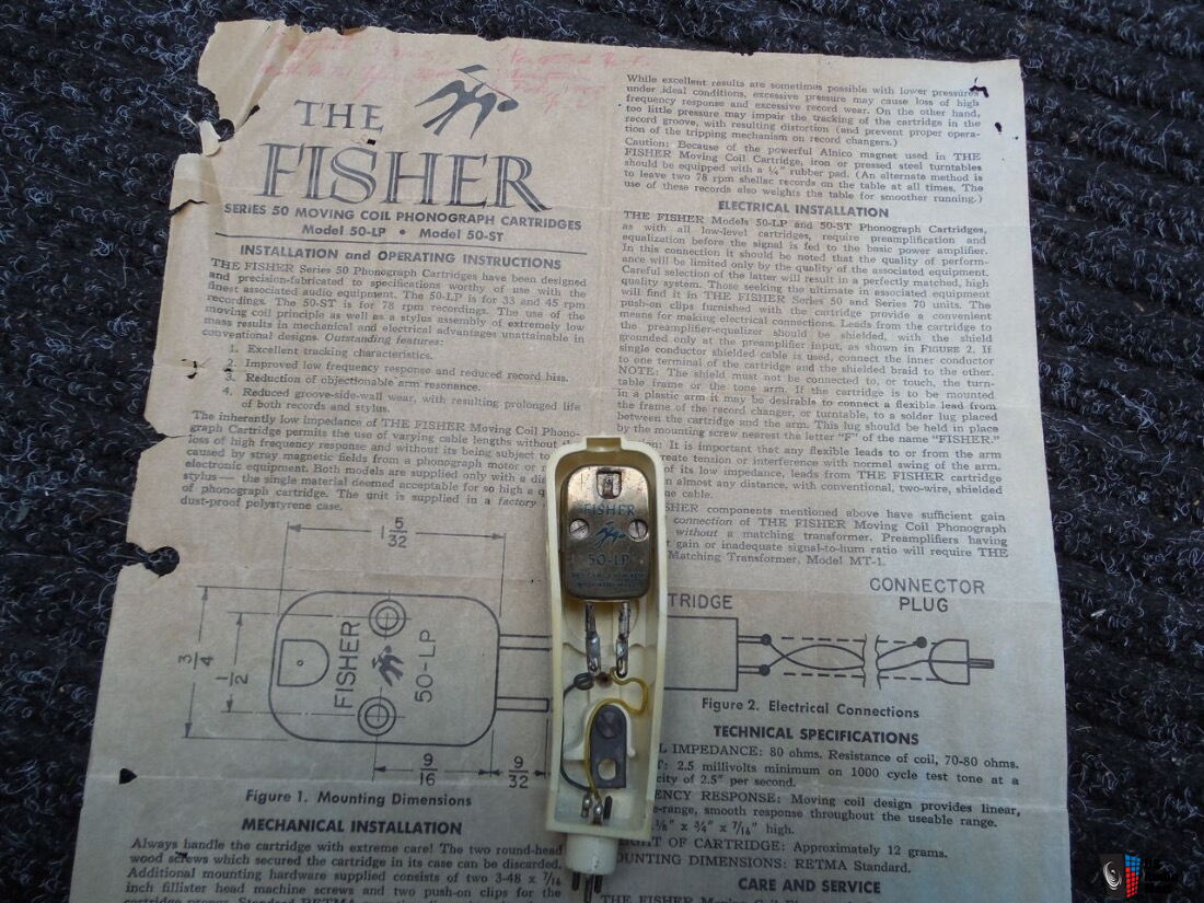 Vintage Fairchild 215A MC and Fisher LP-50 mono cartridges Photo ...