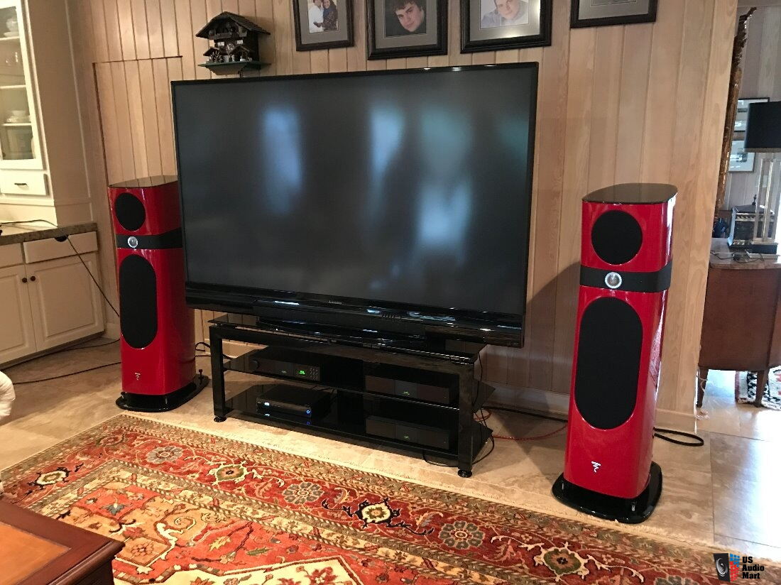 Focal Sopra No3 Loudspeakers (Pair) in Inperial Red Finish - MINT /w 4 ...