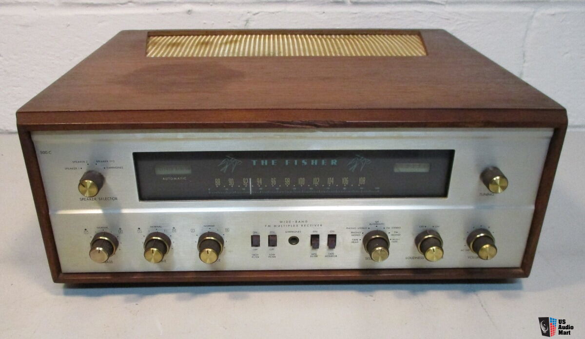 Fisher 500C vintage stereo tube FM receiver w/ wood case Photo #2311705 ...
