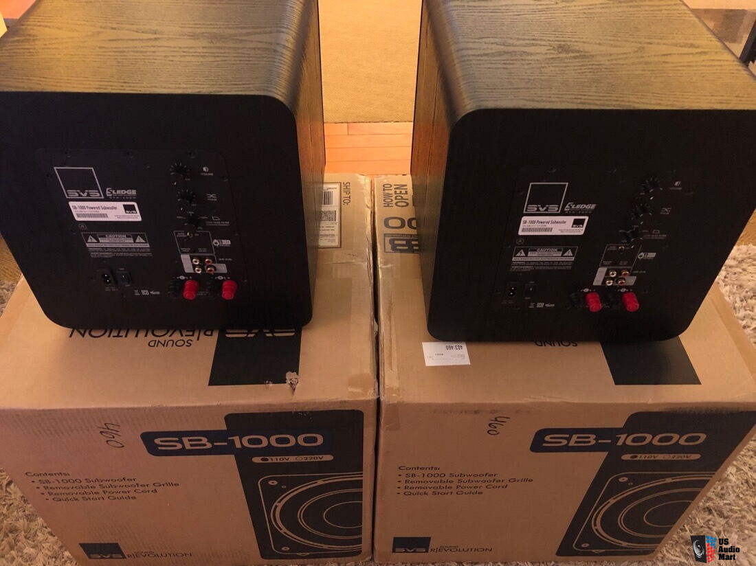 SVS SB-1000 Subwoofers in Black Ash (1 Pair Photo #2328681 - US Audio Mart