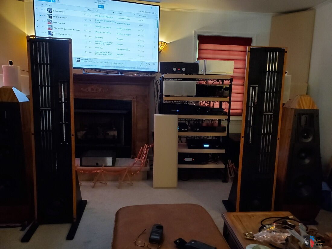 Eminent Technology LFT-8B Speakers with Sound Anchor stands For Sale ...