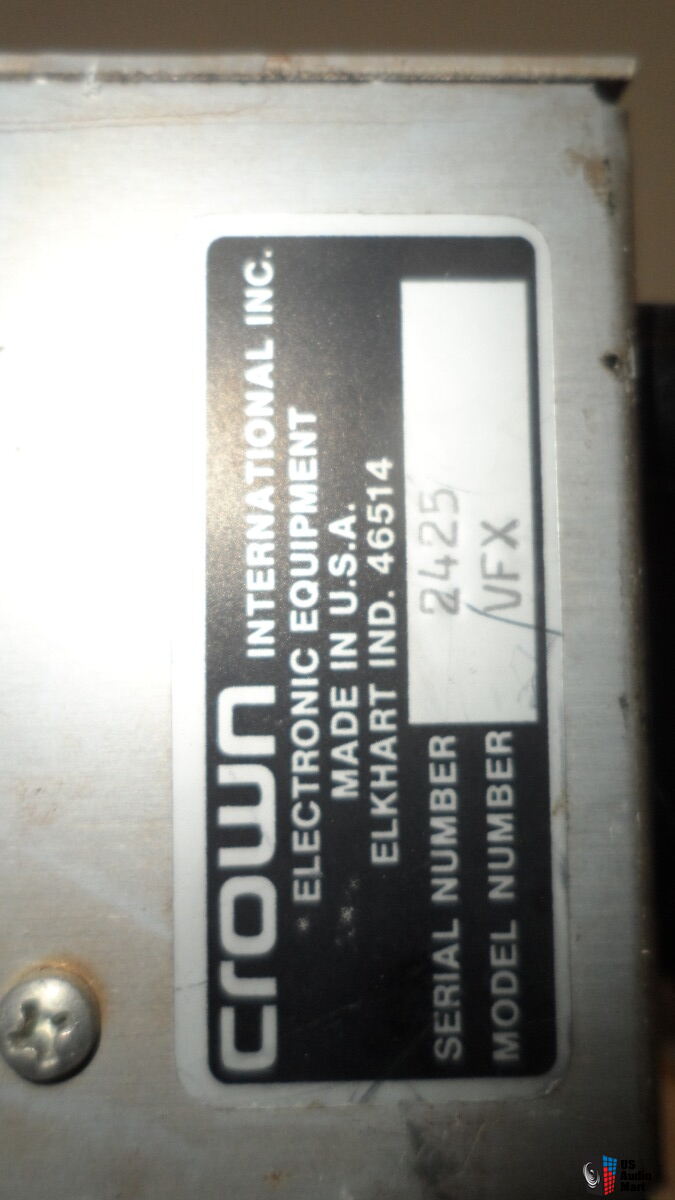 Crown VFX-2 Electronic Crossover Photo #2338944 - US Audio Mart