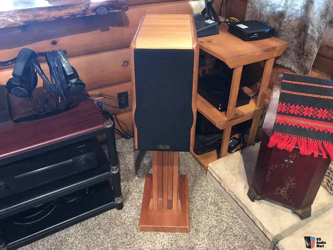 Usher RW729 Monitors with matching stands Photo #2339075 - US Audio Mart