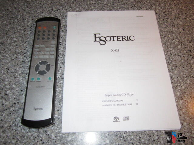 Esoteric X-05 SACD Player, Black with Remote & Manual Photo #2341485 ...