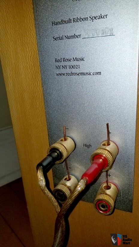 Red Rose Classic Ribbon Speakers in beautiful French Sycamore Photo ...