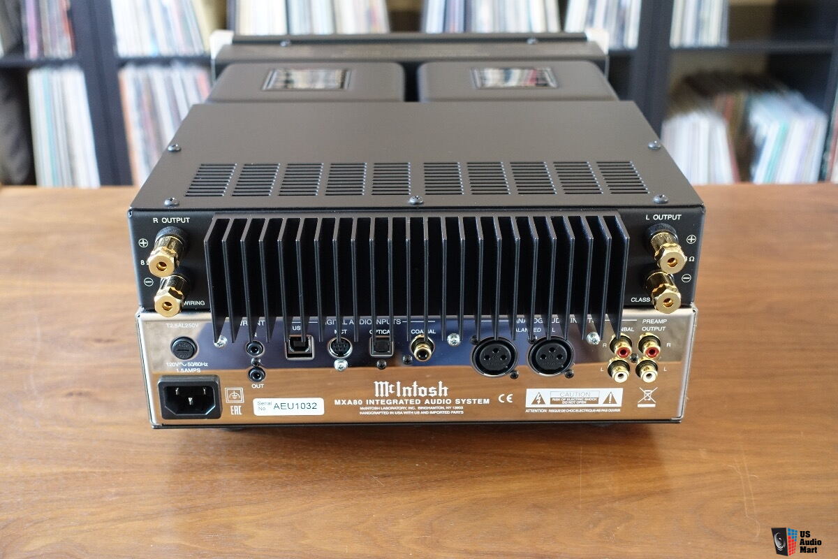 McIntosh MXA80 Integrated Amplifier/DAC/Headphone Amp with Speakers ...