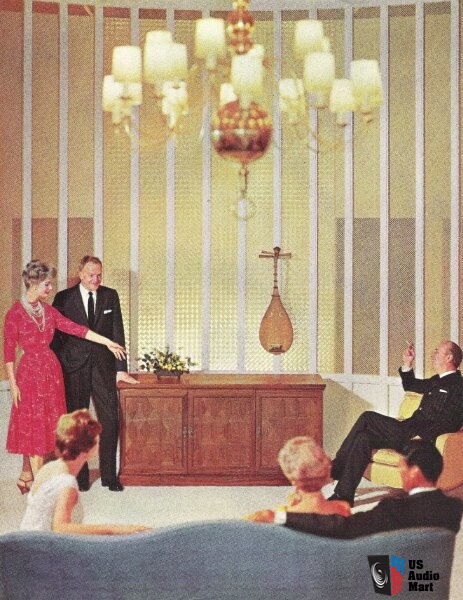 Stunning 1961 Ampex 8202 Signature Console Cabinet by Henredon Photo ...