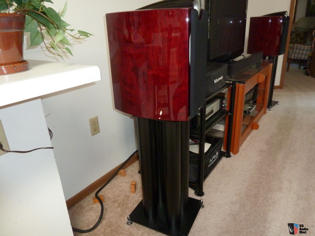 Triangle Signature Theta Loudspeakers - Gloss Mahogany - Ex. Condition ...
