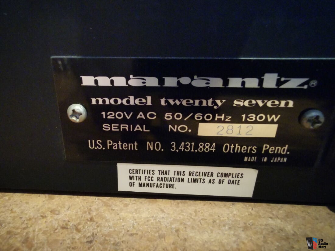 Vintage Marantz Model 27 Twenty Seven Photo #2366517 - US Audio Mart