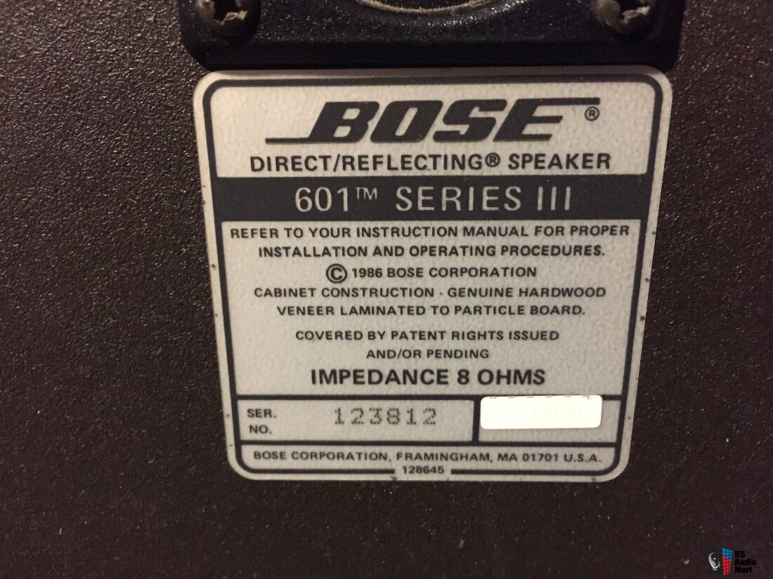 Bose 601 Series III Vintage Stereo Speakers Photo #2380475 - UK Audio Mart