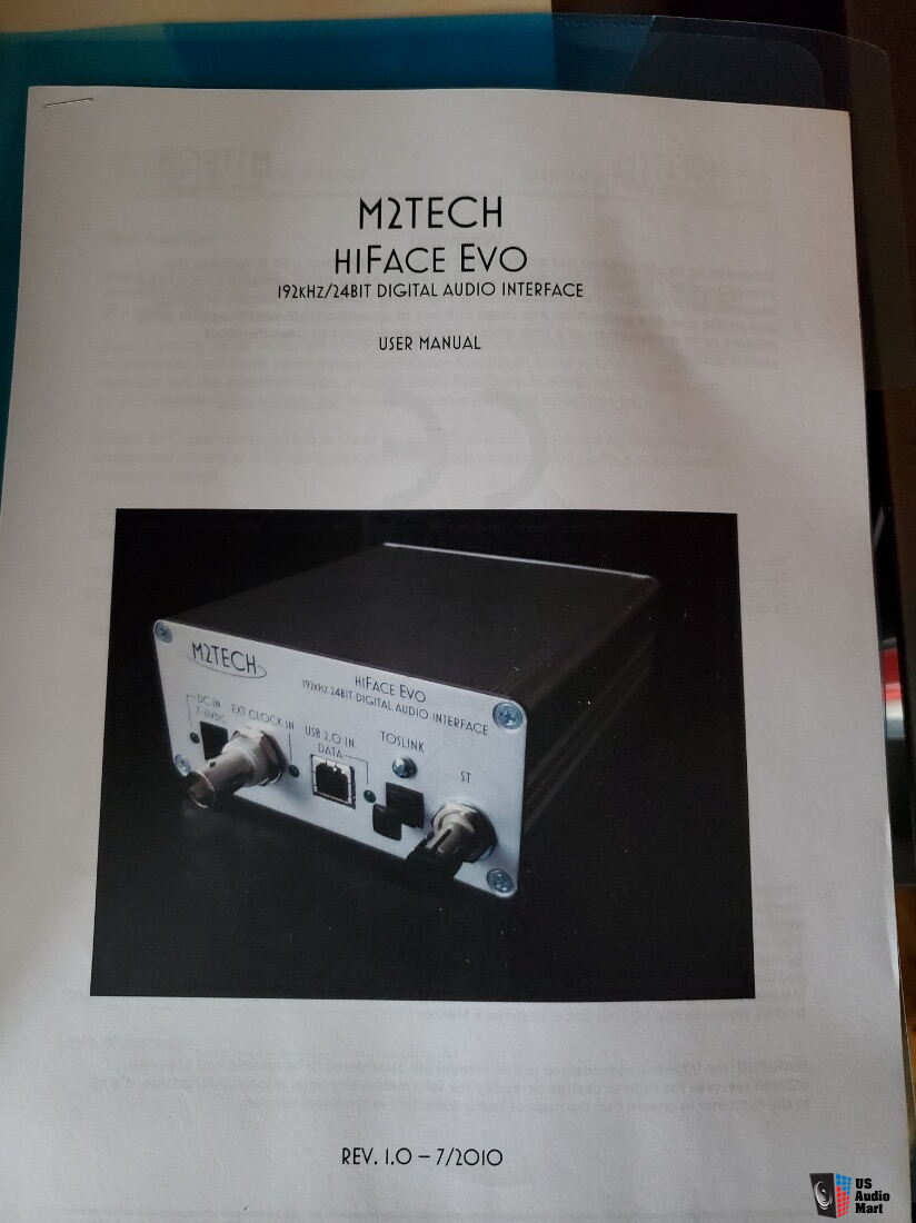 M2Tech HiFace Evo 192kHZ 24 Bit Digital Audio Interface. New Lower ...