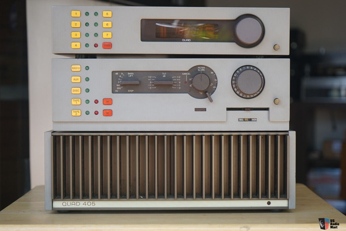 QUAD 405 Power, 44 Pre and FM4 Tuner Photo #2392759 - US Audio Mart