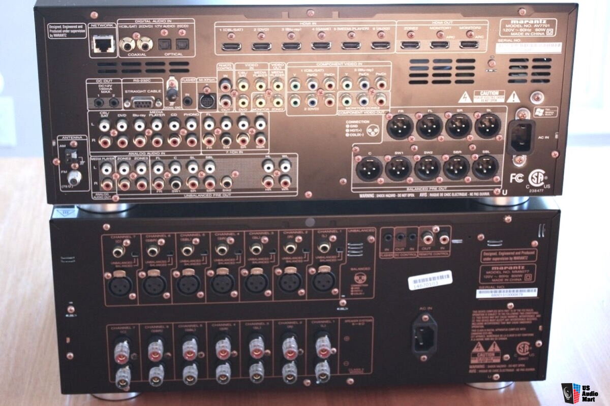 Marantz AV7701 7.2 Processor and NEW Marantz MM8077 7X150 Amplifier ...