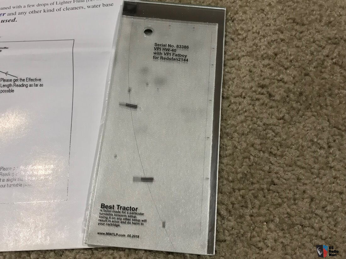 Mint MintLP Best Tractor VPI HW-40 Custom Arc Protractor Alignment ...