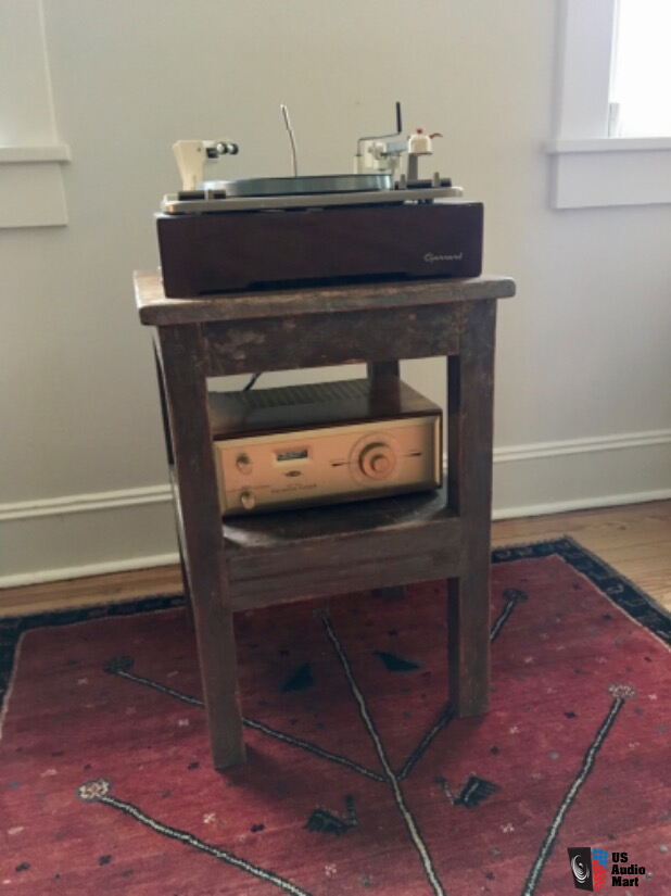 19th Century 2-Tier Painted Table as Audiophile Hifi Rack for Turntable ...