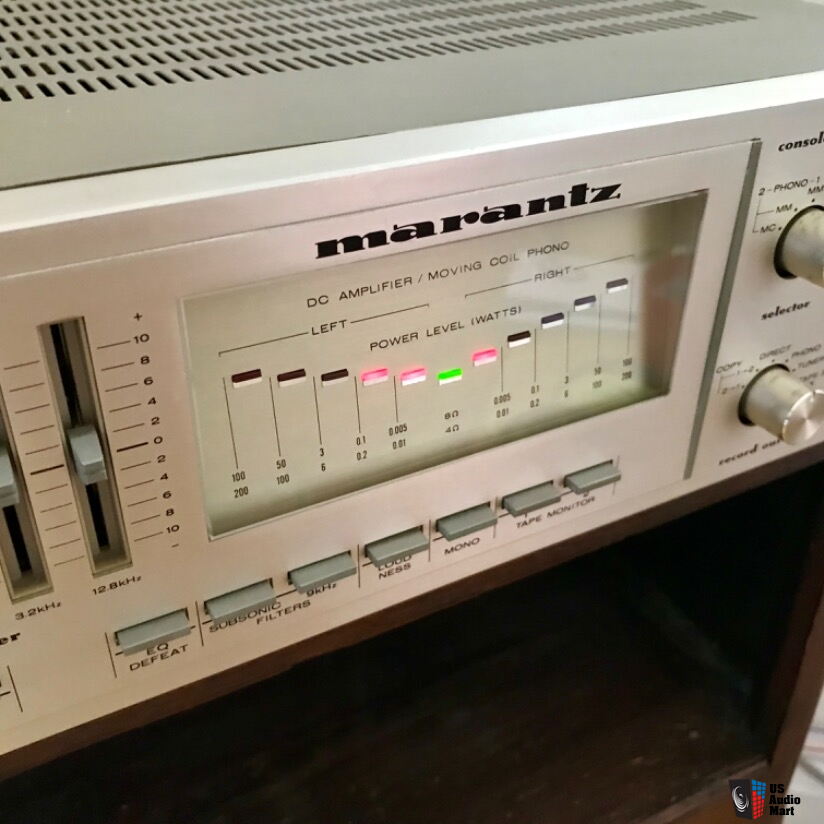 Vintage Marantz Stereo Amplifier PM 550 DC Console 65W Phono MM/MC ...