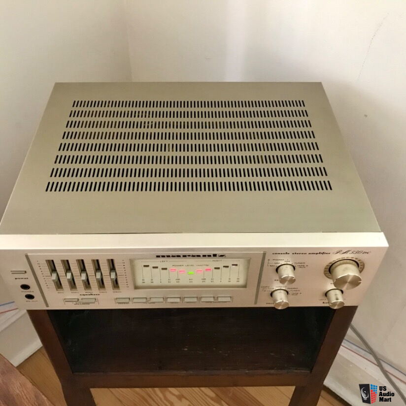 Vintage Marantz Stereo Amplifier PM 550 DC Console 65W Phono MM/MC ...