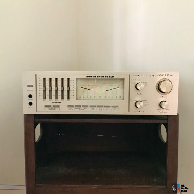 Vintage Marantz Stereo Amplifier PM 550 DC Console 65W Phono MM/MC ...