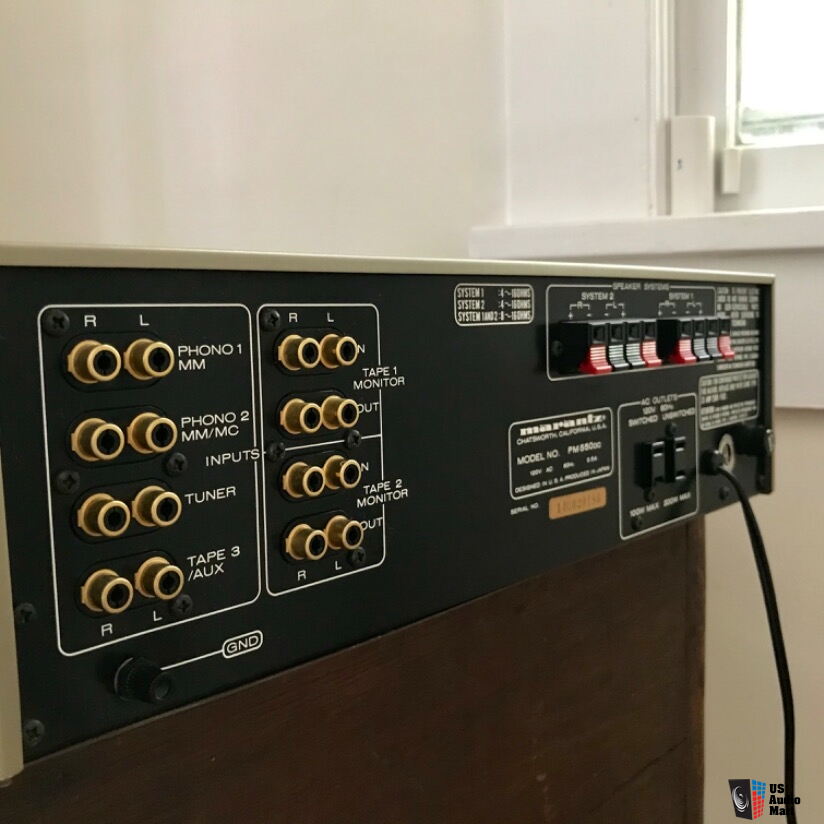 Vintage Marantz Stereo Amplifier PM 550 DC Console 65W Phono MM/MC ...