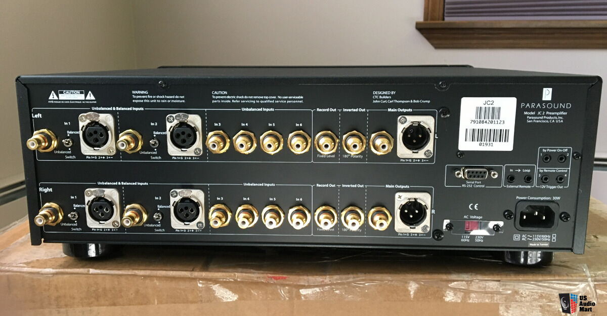 Parasound Halo JC2 Preamp in Black Photo #2442216 - US Audio Mart