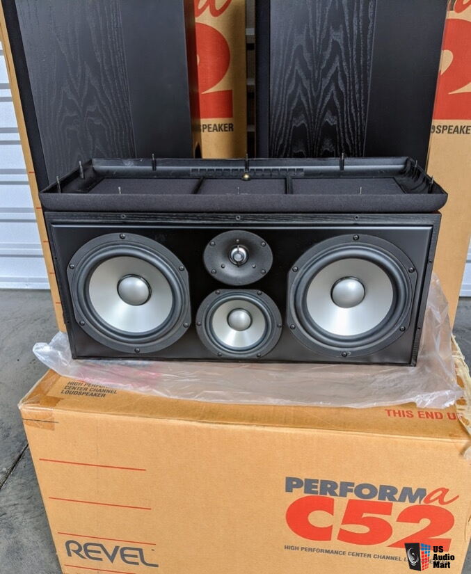 Revel C52 center Channel black box books manual nice For Sale - US ...