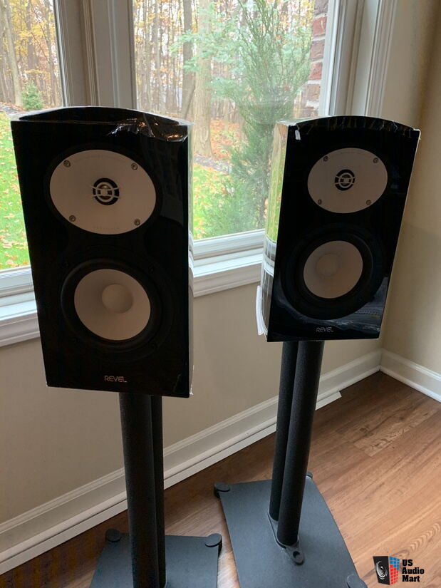 Pair - Revel PerformaBe M126Be Bookshelf - Gloss Black - Like New Photo ...