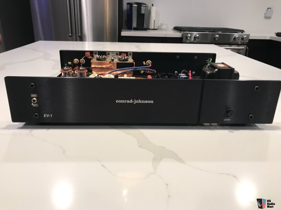 UPGRADED conrad-johnson EV-1 phono preamp, w/Hashimoto moving coil step ...