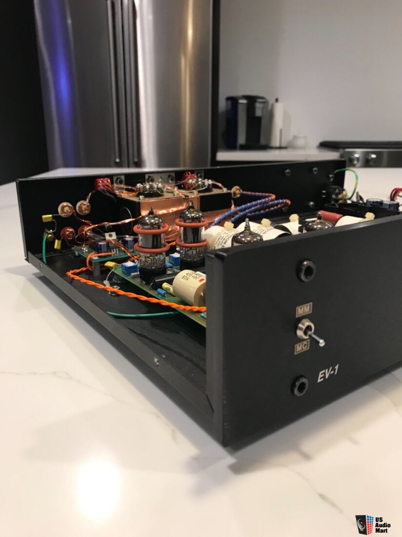 UPGRADED conrad-johnson EV-1 phono preamp, w/Hashimoto moving coil step ...