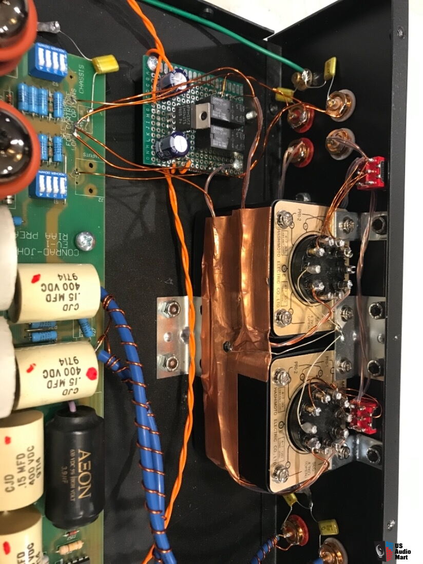 UPGRADED conrad-johnson EV-1 phono preamp, w/Hashimoto moving coil step ...
