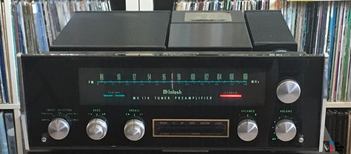McIntosh MX-114 MX114 Tuner Preamp Serviced ! Excellent Condition Free ...