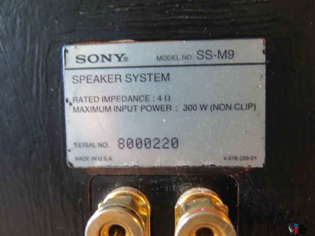 For Sale or Trade Pair of SONY SS-M9 Floor Standing Speakers - Local ...