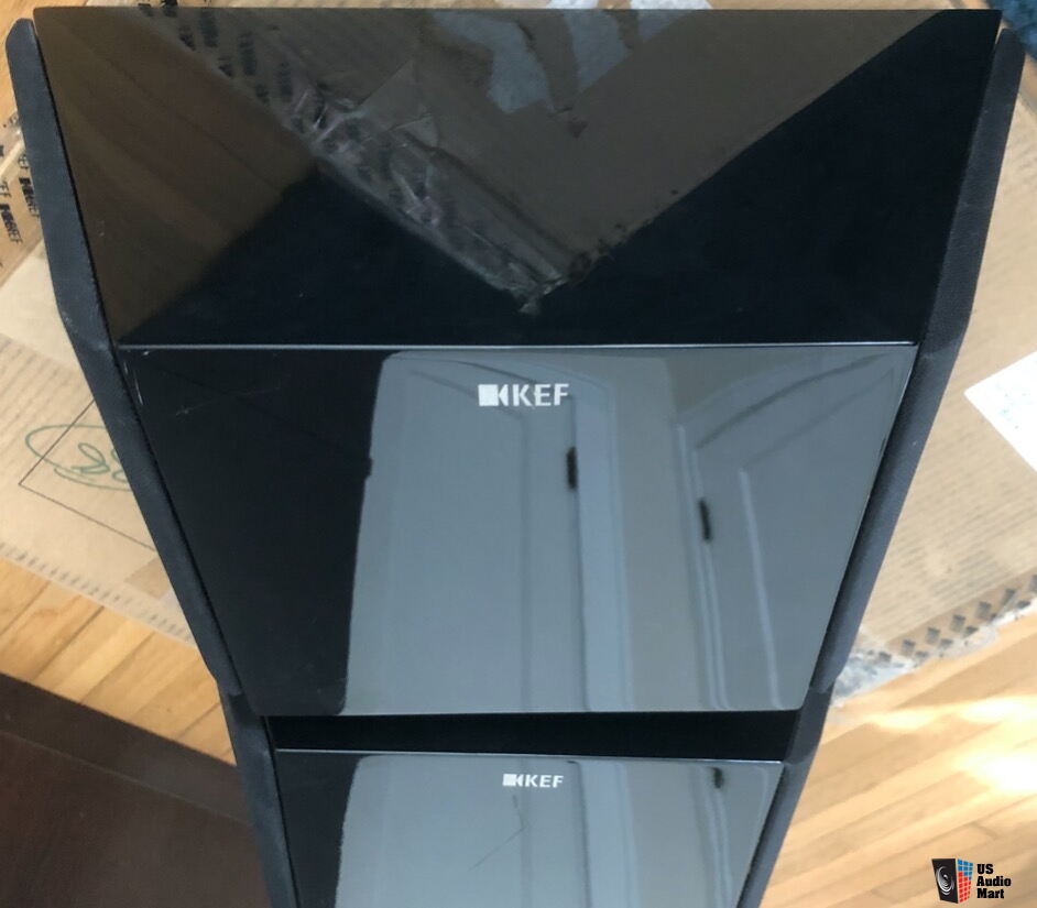 KEF R800ds surround speakers - gloss black Photo #2519877 - US Audio Mart