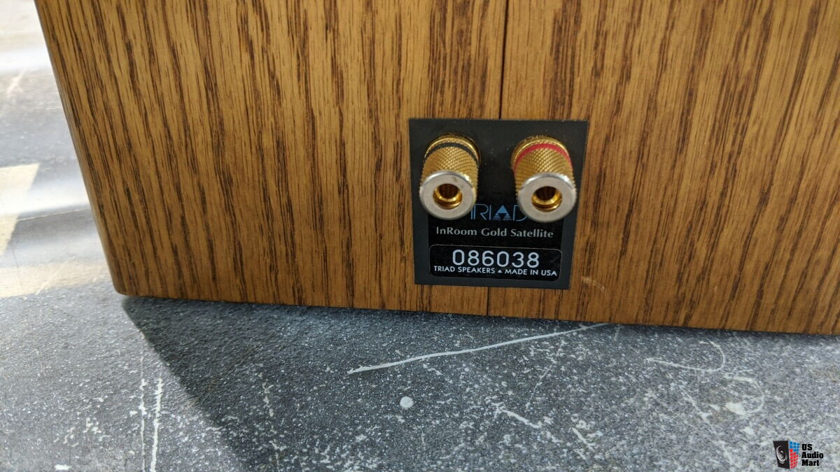 Triad In-Room Gold Satellite Speakers 1994 pair Photo #2521543 - US ...