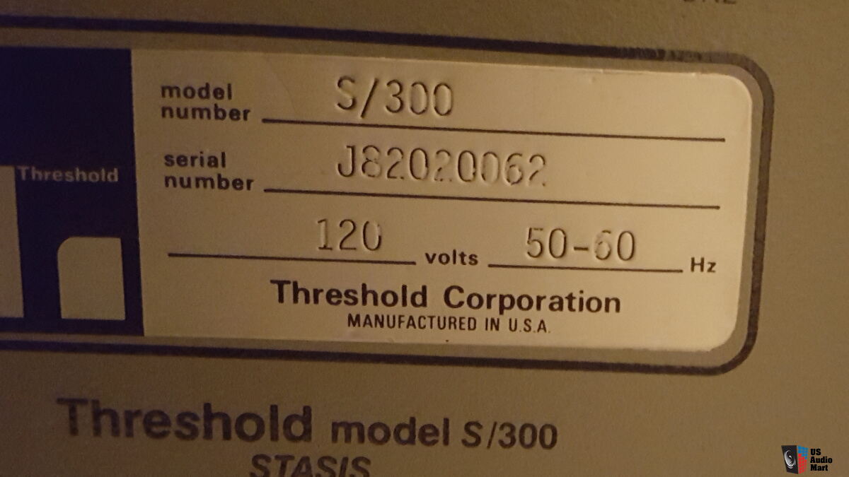 Threshold S/300 Nelson Pass Stasis 150 wpc amplifier Photo #2525944 ...