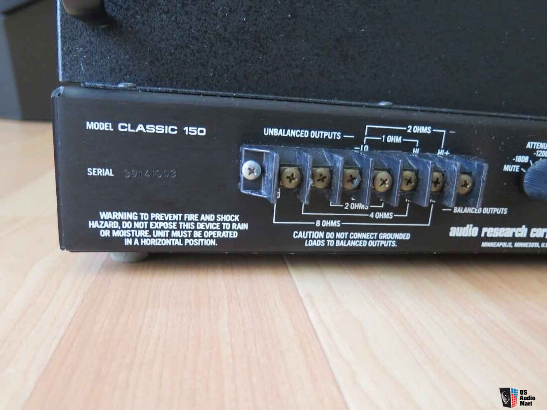 AUDIO RESEARCH Classic 150 Tube Monoblock Amplifier Pair - Serviced ...