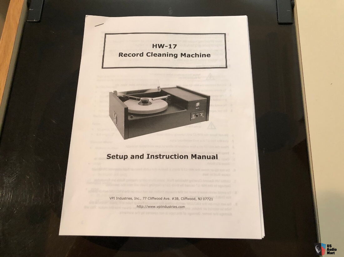 VPI HW-17 Vinyl Record Cleaning Machine Photo #2537262 - US Audio Mart