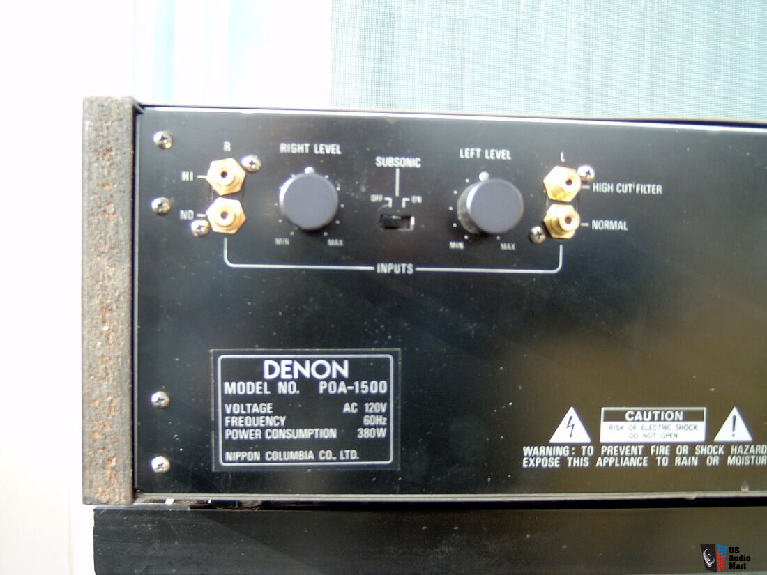Denon poa 1500 Photo #2548256 - US Audio Mart