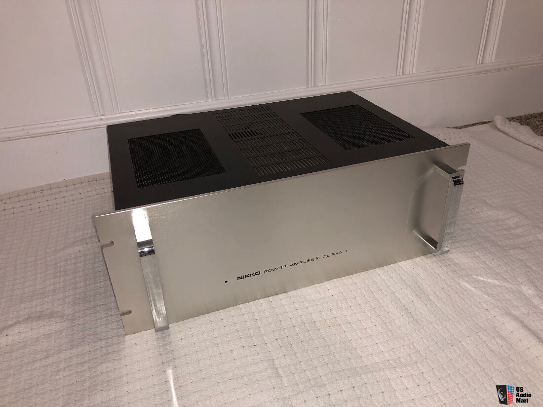 Nikko Alpha 1 Power Amplifier 220 WPC Silver Photo #2556901 - US Audio Mart