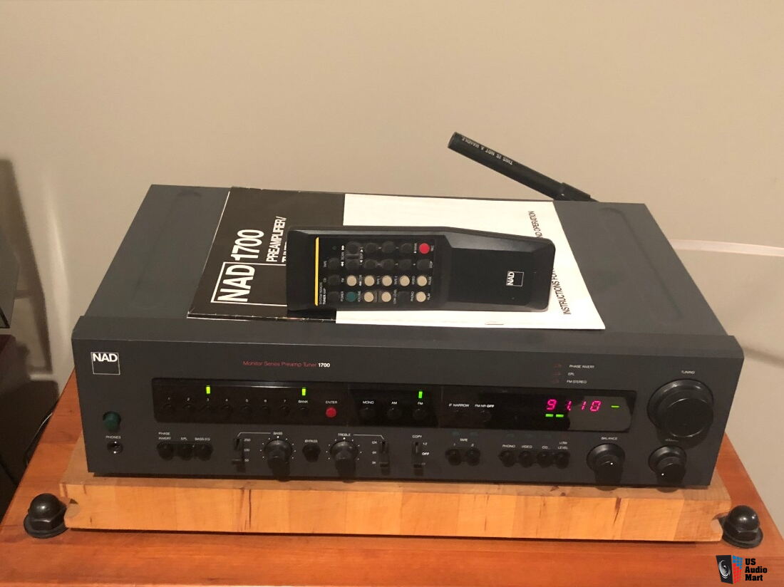 NAD 1700 Preamplifier Tuner NAD Monitor Series. Remote Control. Manual ...