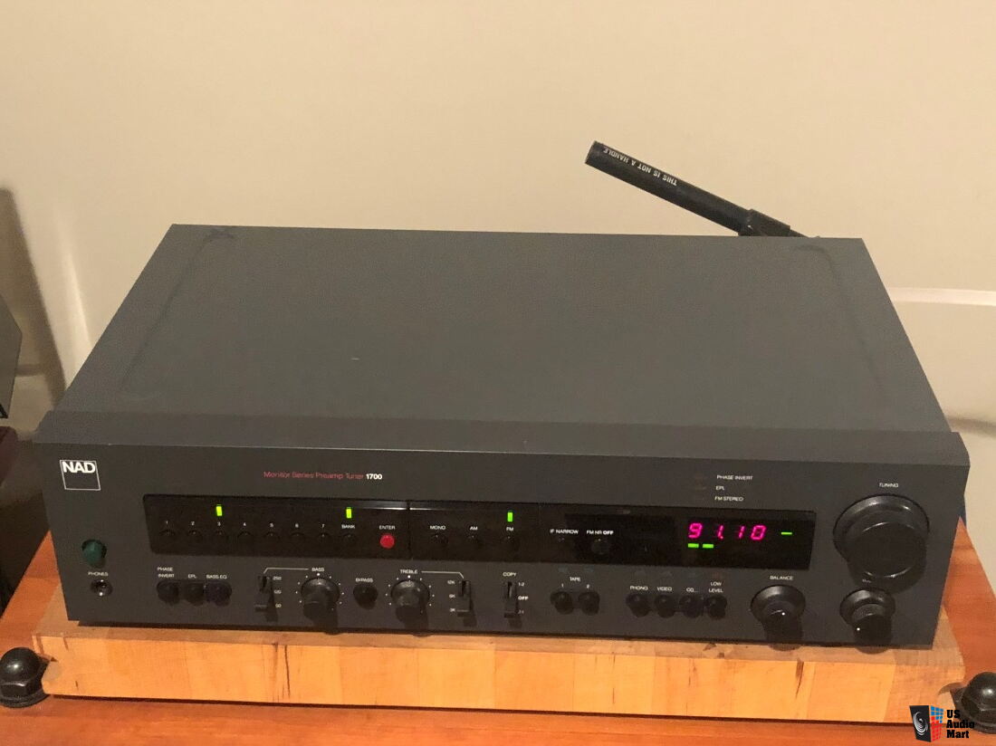 NAD 1700 Preamplifier Tuner NAD Monitor Series. Remote Control. Manual ...