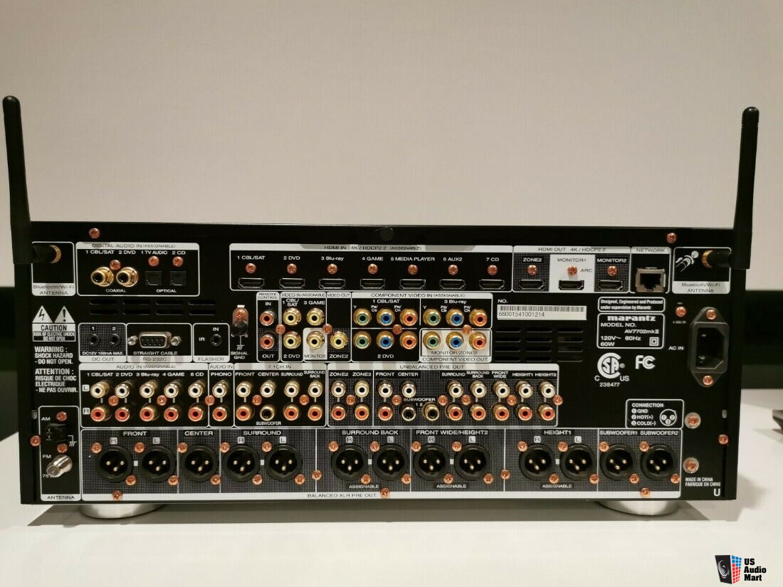 Marantz AV7702mkII 11.2 Channel Full 4K Ultra HD Pre-amp Tuner with ...