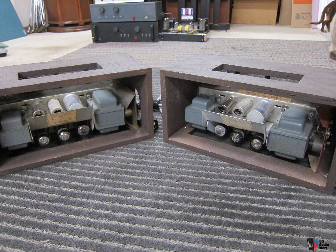 Pr Vintage Ampex 620 Tube Amps, Restored/Improved, Custom Cabinets, Ex ...