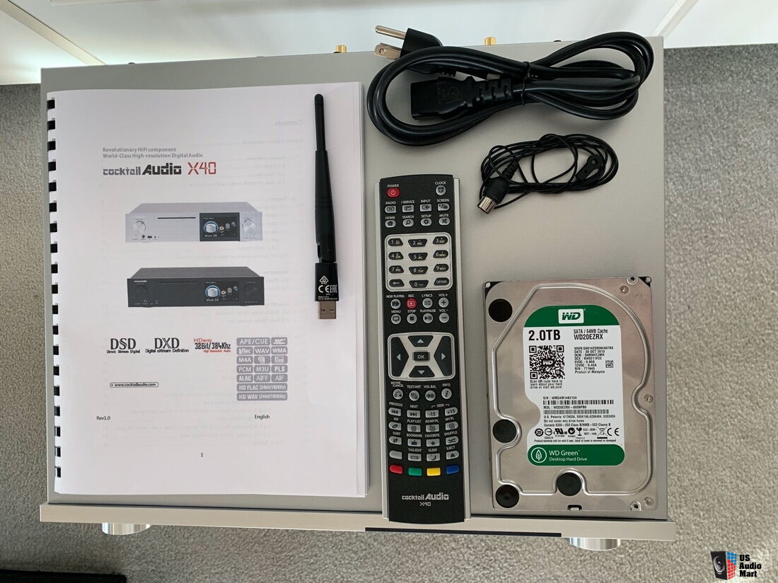 Cocktail Audio X40 Music Server, Streamer, CD/Vinyl Ripper, Headphone ...