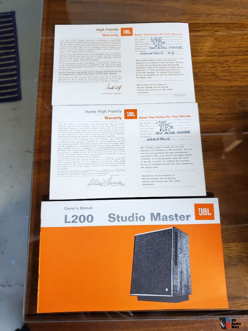 JBL L200-Recapped-Glass Tops Photo #2575696 - US Audio Mart