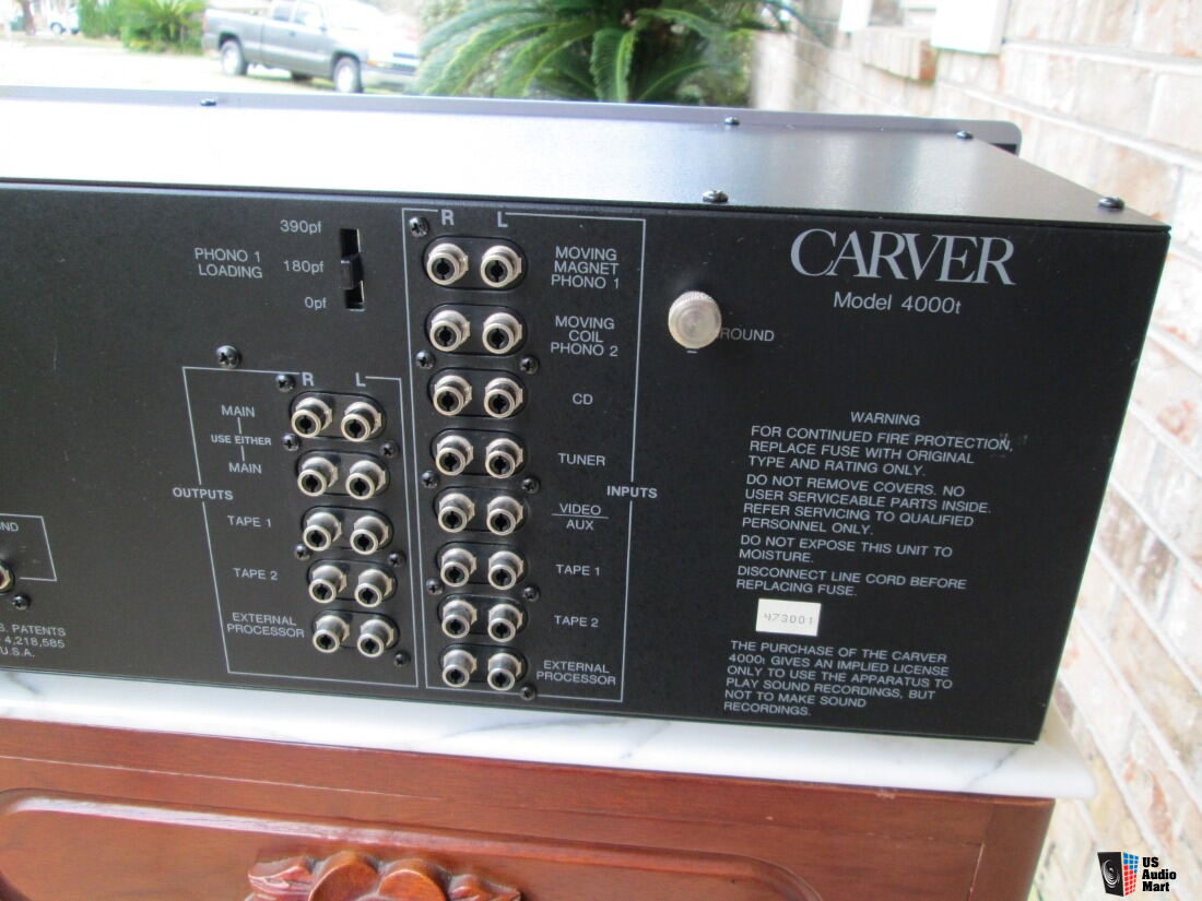 Carver 4000t Preamp Photo #2579525 - US Audio Mart