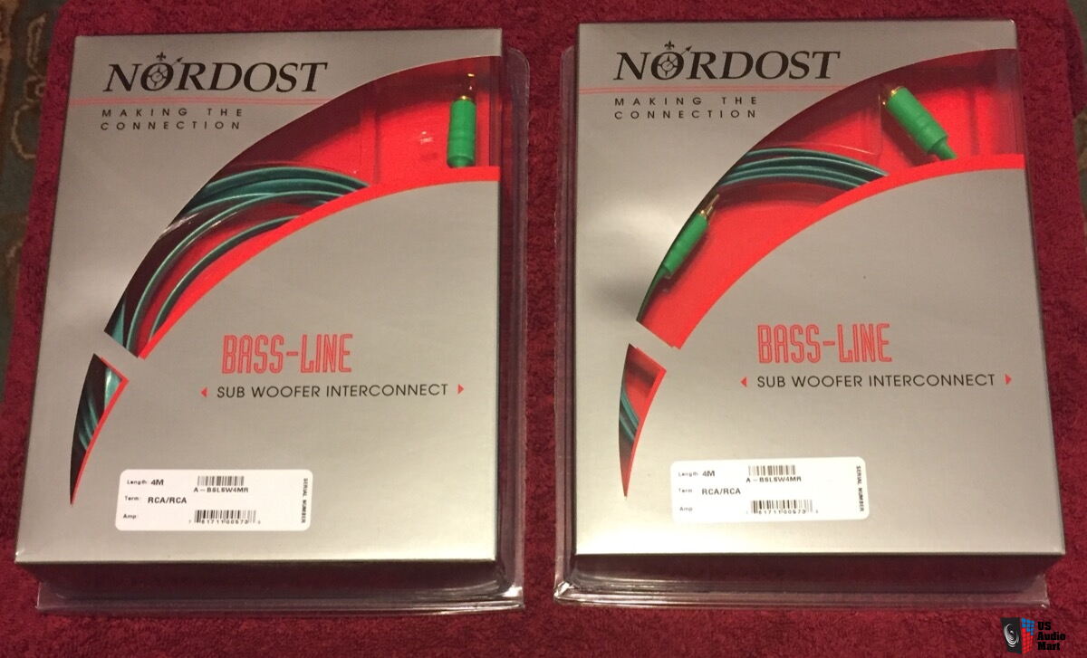 Nordost Bass-Line Subwoofer Interconnect, 4m, RCA, Demo with full ...